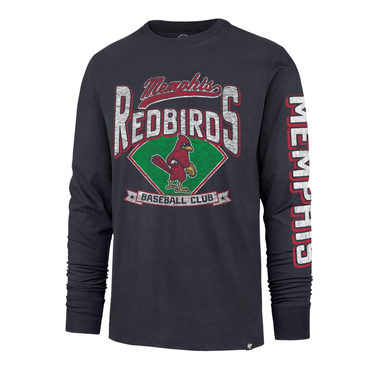 Memphis Redbirds '47 Brand Fair Ball Long Sleeve Tee – Memphis Redbirds ...