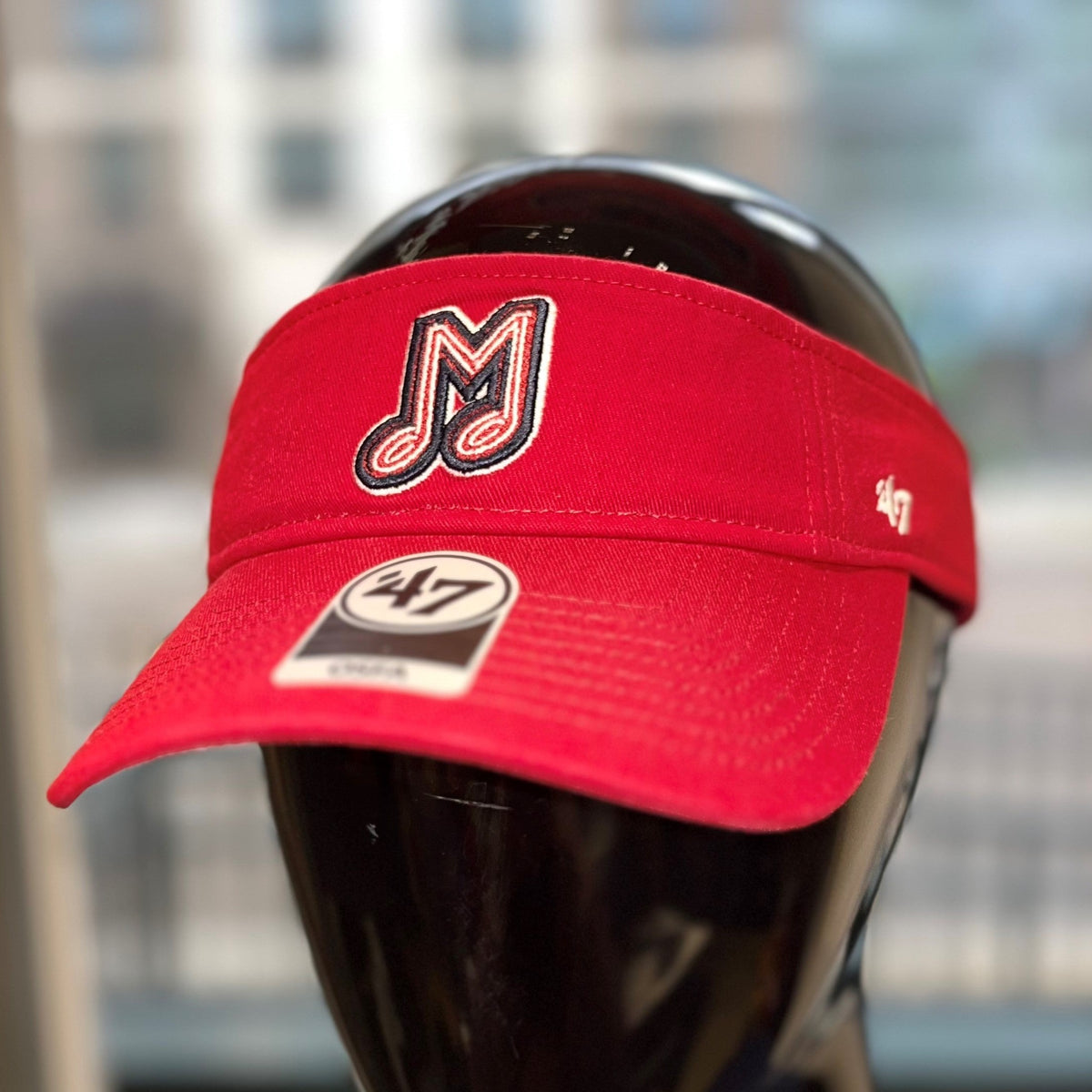 Memphis Redbirds Red Music M Visor '47 Clean Up – Memphis Redbirds ...
